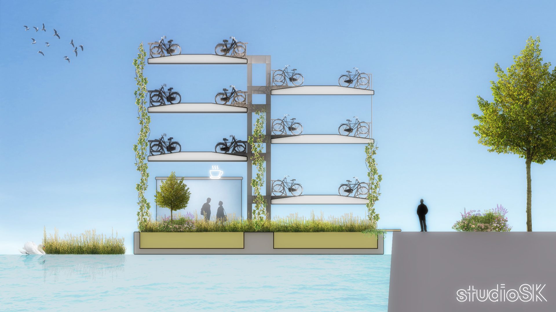 DCE - Circular redesign of iconic bike flat Amsterdam offers plenty of ...